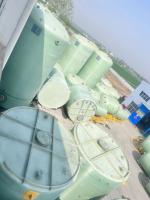 China Vertical Harmless Water Treatment Smooth FRP Storage Tank Cross Wound Antiseptic for sale
