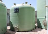China Vertical Harmless Water Treatment Smooth FRP Storage Tank Cross Wound Antiseptic for sale