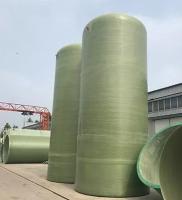 China Filament Winding Vertical FRP Storage Tank 1000L for Sewage Treatment for sale