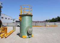 China 2500mm FRP Vertical Storage Tank Green High Strength Water Reservoir for sale