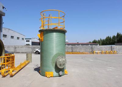 China 2500mm FRP Vertical Storage Tank Green High Strength Water Reservoir for sale
