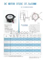 China 2.4W 3725 Brushless DC Motor 12V 37.5x3.3mm Practical Stable for sale