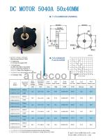 China Sturdy 5040 Brushless DC Motor 12V Waterproof 4.3x3.5cm Black for sale