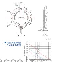 China Stable Plastic Frameless Fan 12V , 4010 Waterproof Brushless Exhaust Fan for sale