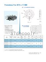 China Moistureproof 12V Frameless Cooling Fan , 80x80x10mm Sturdy Fan DC Brushless for sale