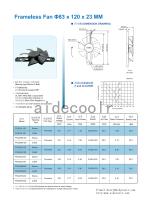 China Multipurpose Bracket Cooling Fan 12V 92x92x25mm Frameless For Hotel for sale