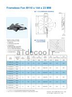 China Frameless 12V Server Cooling Fan 120x120x25mm Plastic Material for sale