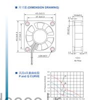 China Brushless Waterproof DC 12V Cooling Fan ,  45x45x10mm Practical CPU Fan 12V DC for sale