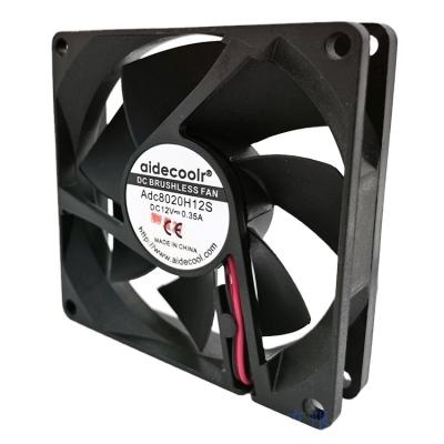 China 4Pin 12V 2.7A Energy Saving Cooling Fan 80x80x20mm 6000RPM High Speed for sale