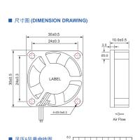 China Moistureproof Office 3010 Axial Fan , Plastic 3D Printer Blower Fan for sale
