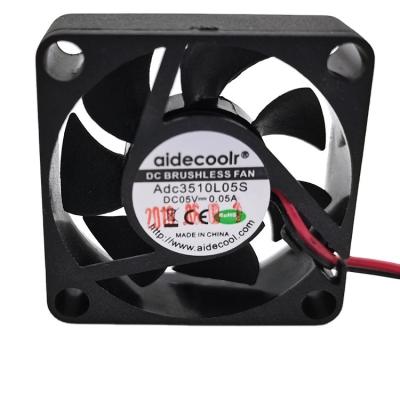 China Sturdy 5000Rpm CPU Blower Fan 35x35x10mm Weatherproof Black Color for sale