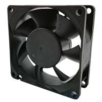 China Moistureproof PBT Cooling Fan DC , Electric 70x70x25mm Black Case Fans for sale