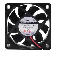 China 60x60x15mm Black Blower Fan 12V , 3000RPM Exhaust Fan In Computer for sale