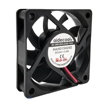 China 60x60x15mm Black Blower Fan 12V , 3000RPM Exhaust Fan In Computer for sale