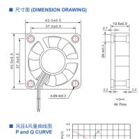 China Portable Micro Waterproof Cooling Fan 45x45x10MM Lightweight for sale