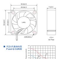 China Brushless 12 Volt 3D Printer Cooling Fan 35x35x10mm For Humidifier for sale