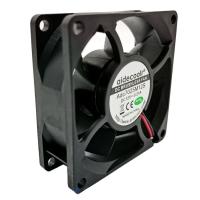 China 3000Rpm Black 12V DC Axial Cooling Fan 70x70x25mm Multipurpose for sale
