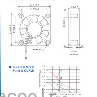 China 45x45x10mm Lightweight CPU Exhaust Fan , Brushless PC Ventilation Fan for sale