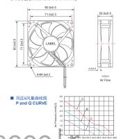 China TUV Micro Electric Waterproof Cooling Fan 80x80x25mm Moistureproof for sale