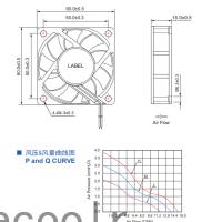 China Multipurpose PBT Server Cooling Fan , Moistureproof Brushless Fan 5V for sale