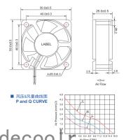 China 6500RMP 5025 DC Axial Cooling Fan Brushless 50x50x25mm 12V 24V 48V for sale