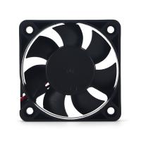 China 12V Brushless DC Axial Cooling Fan 50x50x10mm Black Flange Mount for sale