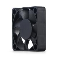 China 12V Brushless DC Axial Cooling Fan 50x50x10mm Black Flange Mount for sale