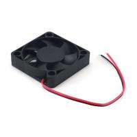 China 12V Brushless DC Axial Cooling Fan 50x50x10mm Black Flange Mount for sale