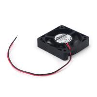 China 12V Brushless DC Axial Cooling Fan 50x50x10mm Black Flange Mount for sale