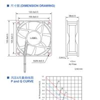 China Hotel 4 Line DC Axial Cooling Fan Brushless Adc12038H12D For Air Purifier for sale