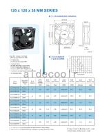 China Hotel 4 Line DC Axial Cooling Fan Brushless Adc12038H12D For Air Purifier for sale