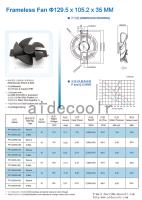 China ODM Stable Frameless Cooling Fan , FF12835 Hydraulic Bearing DC Brushless Fan for sale