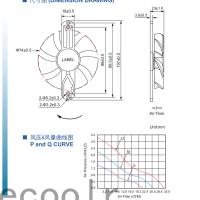 China DC Brushless Fan FF80*80*25 Frameless Cooling Fan 12V for sale