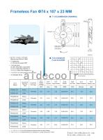 China DC Brushless Fan FF80*80*25 Frameless Cooling Fan 12V for sale