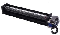 China Multipurpose DC Cross Flow Fan Moistureproof 120V Black Color for sale