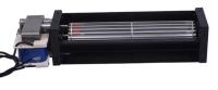 China Multipurpose DC Cross Flow Fan Moistureproof 120V Black Color for sale