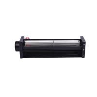 China 40mm Black Tangential Fans Blowers , 12V 24V 48V Fireplace Vent Fan for sale