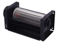 China 40mm Black Tangential Fans Blowers , 12V 24V 48V Fireplace Vent Fan for sale