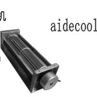 China 40mm Black Tangential Fans Blowers , 12V 24V 48V Fireplace Vent Fan for sale