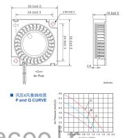 China OBM White Cooling Blower Fan Cleaner 30x30x10mm Plastic Material for sale