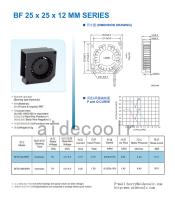China Electric 2512 DC Brushless Fan 12V 24V 25X25X12mm PBT Material for sale