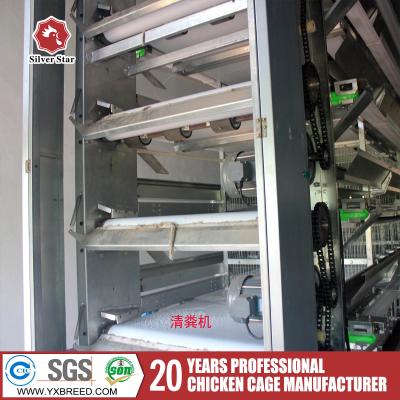 China Cold Galvanized Steel Automatic Poultry Cage With Cleaning And Feeding System for sale