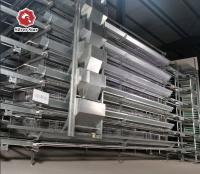 China Full Automatic Hot Galvanized Battery Chicken Cage 54-144 Birds H Type 3-8 Tiers with Egg Collection for sale