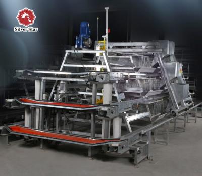 China A Type 4 Tier Battery Chicken Cage 160 Birds Poultry Farming Equipment Hot Galvanized for sale