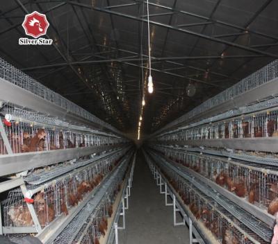 China 120-160 Birds A Type 4 Tier Battery Chicken Cage Hot Dip Galvanized Steel Wire for sale