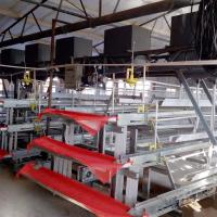 China 43*41Cm Full Automatic Battery Chicken Cage System U Type Galvanized Silver Color for sale