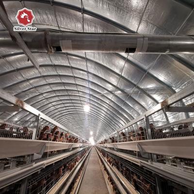 China Hot Dip Galvanized H Type Automatic Layer Chicken Cage System 1800x600x430mm 3-8 Tiers for sale