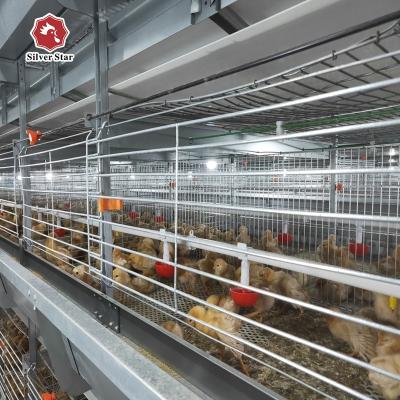 China Hot Dip Broiler Battery Rearing Cage Galvanized Poultry Farming Meat for sale