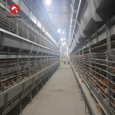 China Hot Galvanized H Type Chick Brooder Cage 5 Tiers 170 Birds for sale