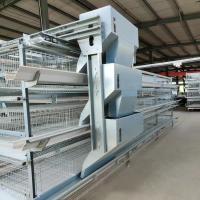 China Galvanized Steel 3 Tier Battery Chicken Cage for Egg Layers 120 Birds Capacity for sale